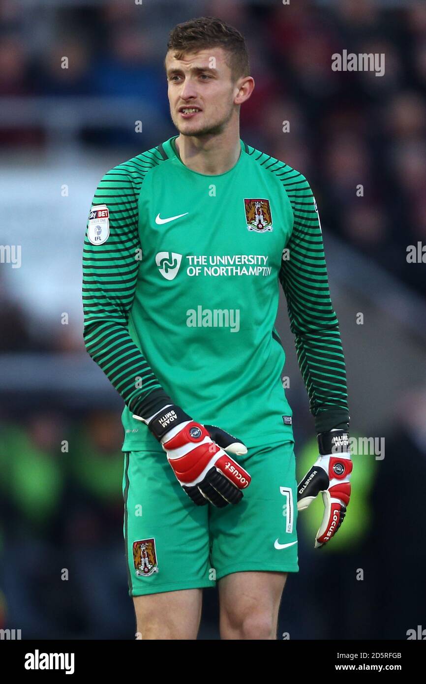 Northampton Town goalkeeper Adam Smith Stock Photo - Alamy