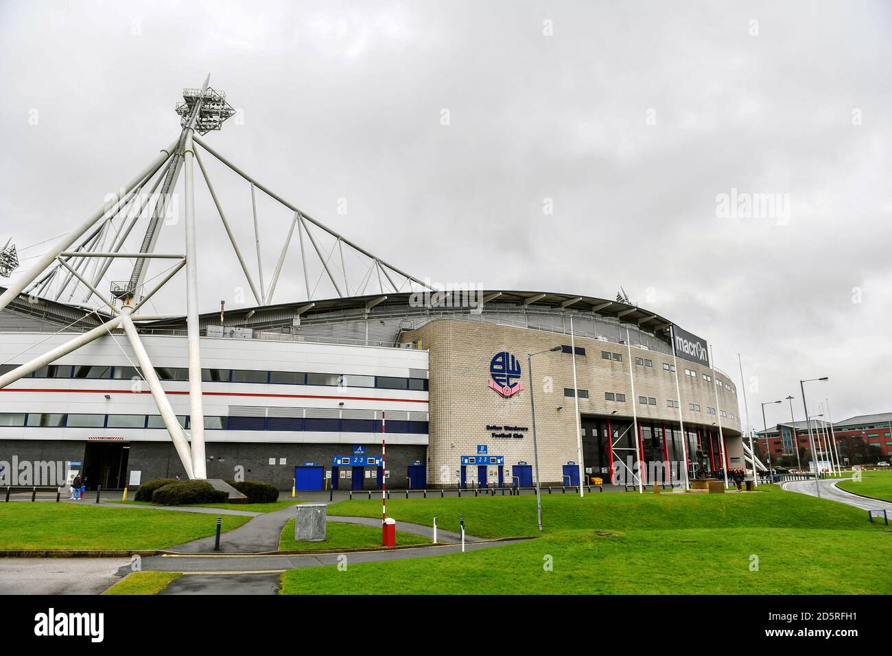 A general view of the Macron Stadium, home of Bolton Wanderers Stock ...