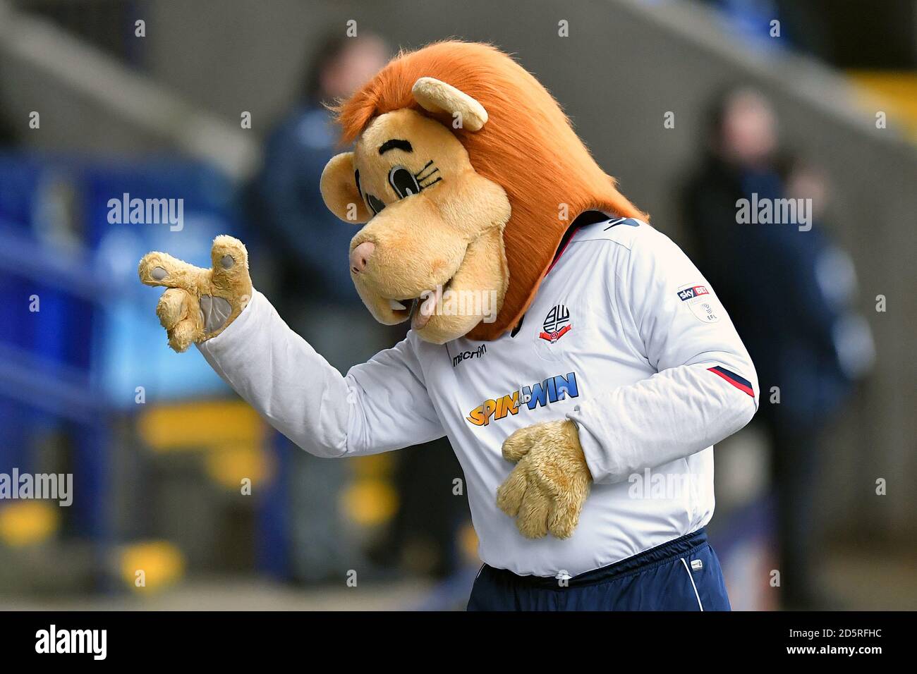 Bolton Wanderers' mascot Lofty the Lion Stock Photo - Alamy