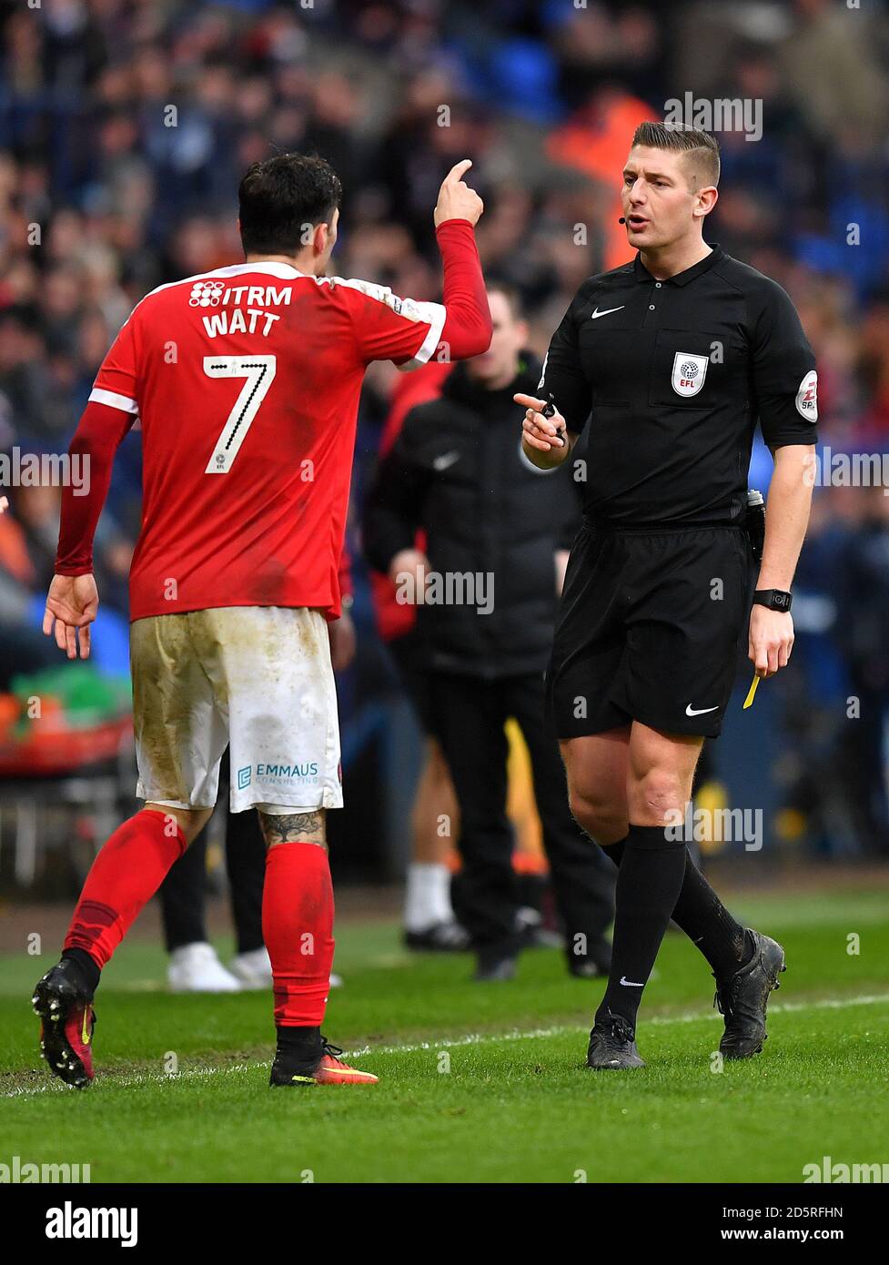 Football Referee Point Full Length High Resolution Stock Photography ...