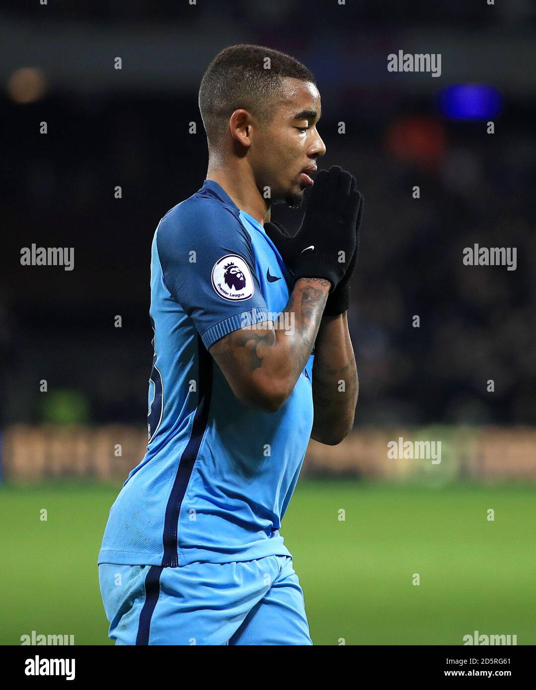 Manchester City's Gabriel Jesus celebrates scoring his side's third ...