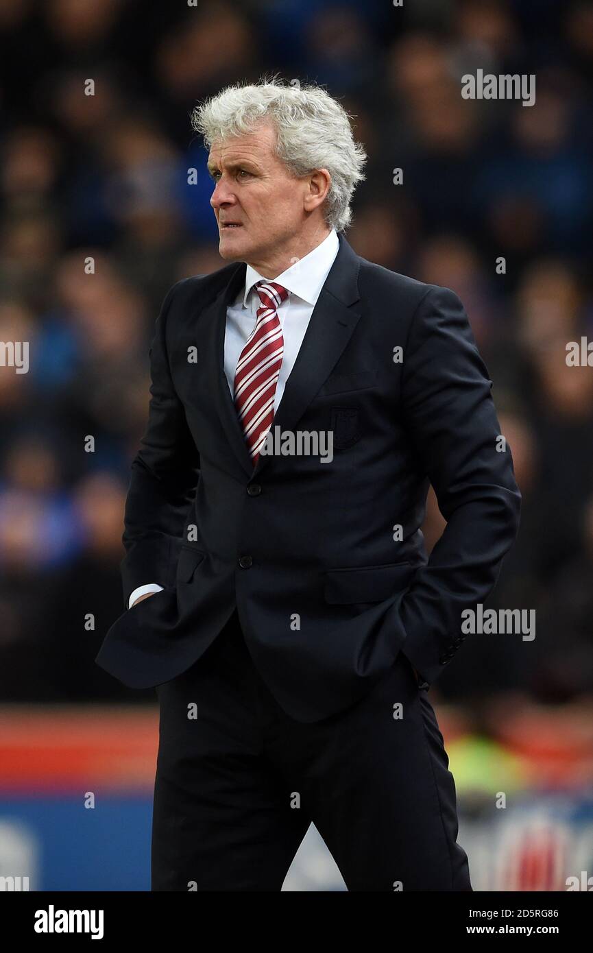 Stoke City manager Mark Hughes Stock Photo - Alamy