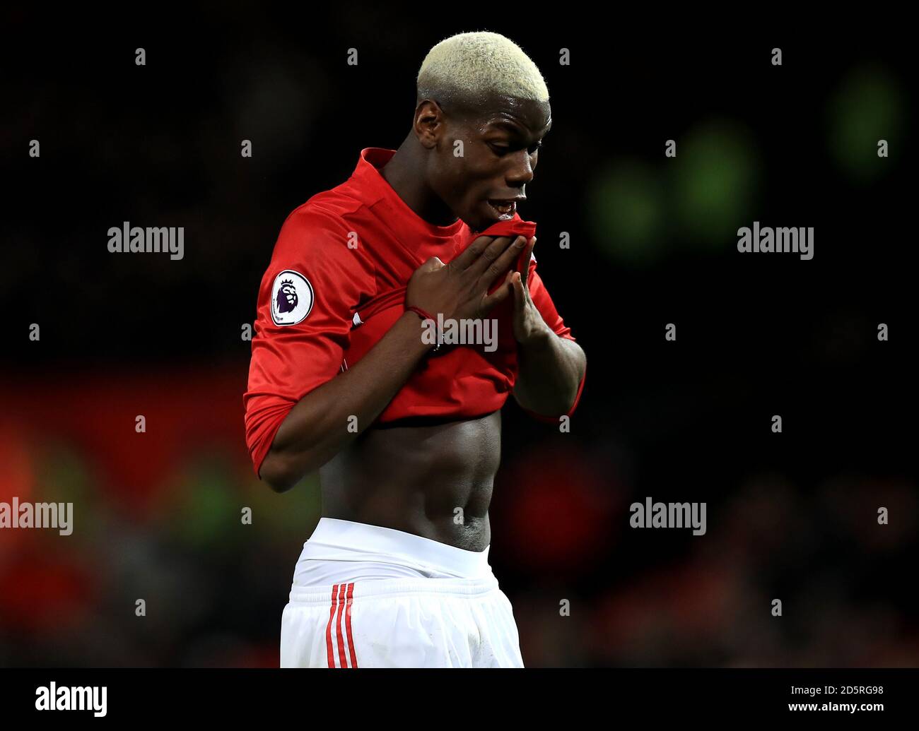 Manchester United's Paul Pogba appears dejected after the final whistle ...