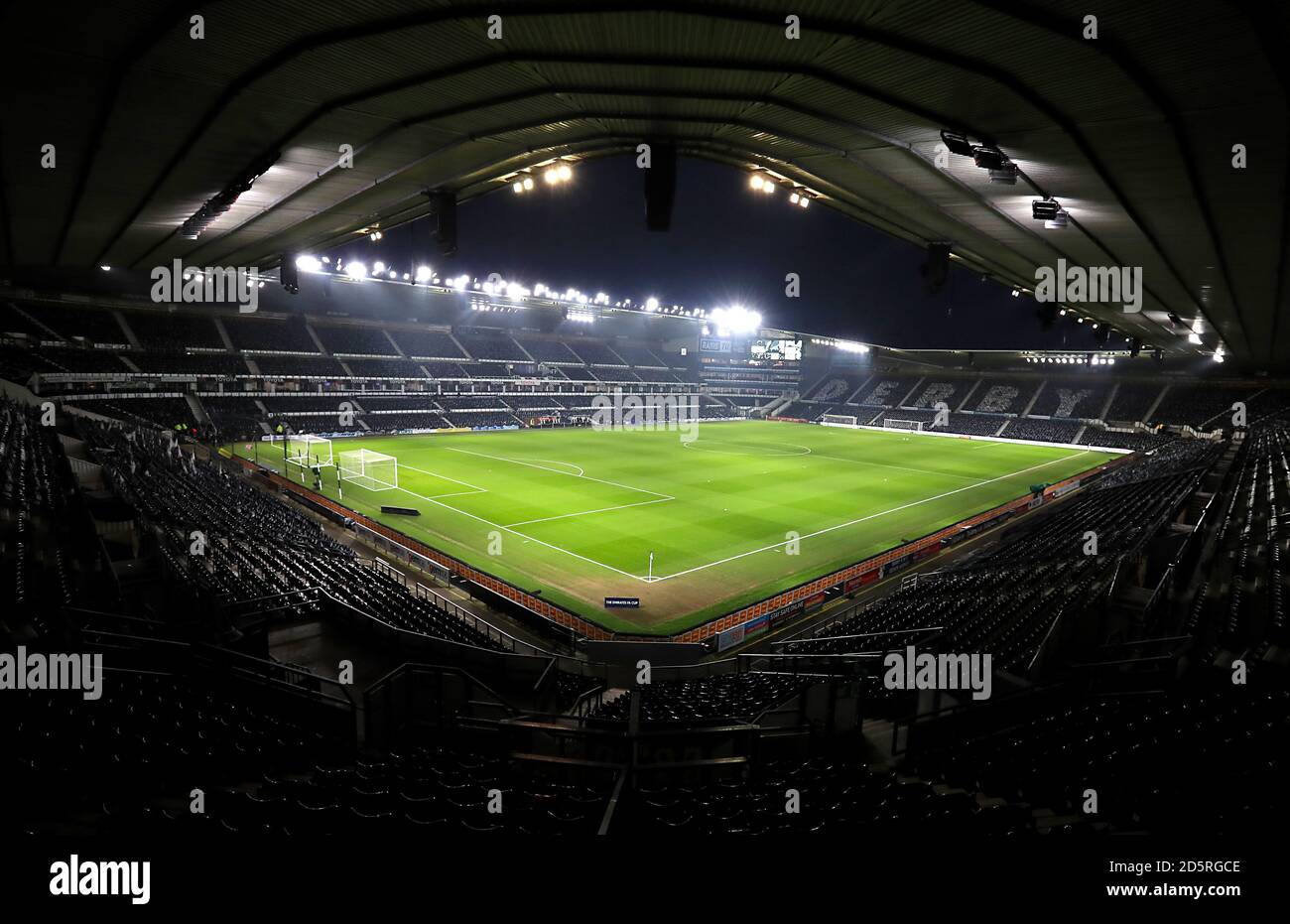 General view of the pitch at Pride Park Stock Photo - Alamy