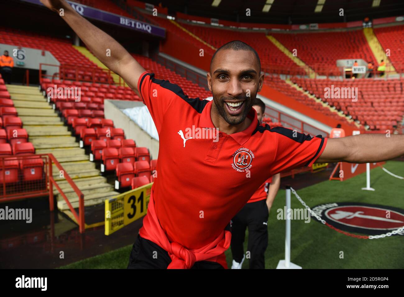 Fleetwood Town's Nathan Pond before the game Stock Photo - Alamy