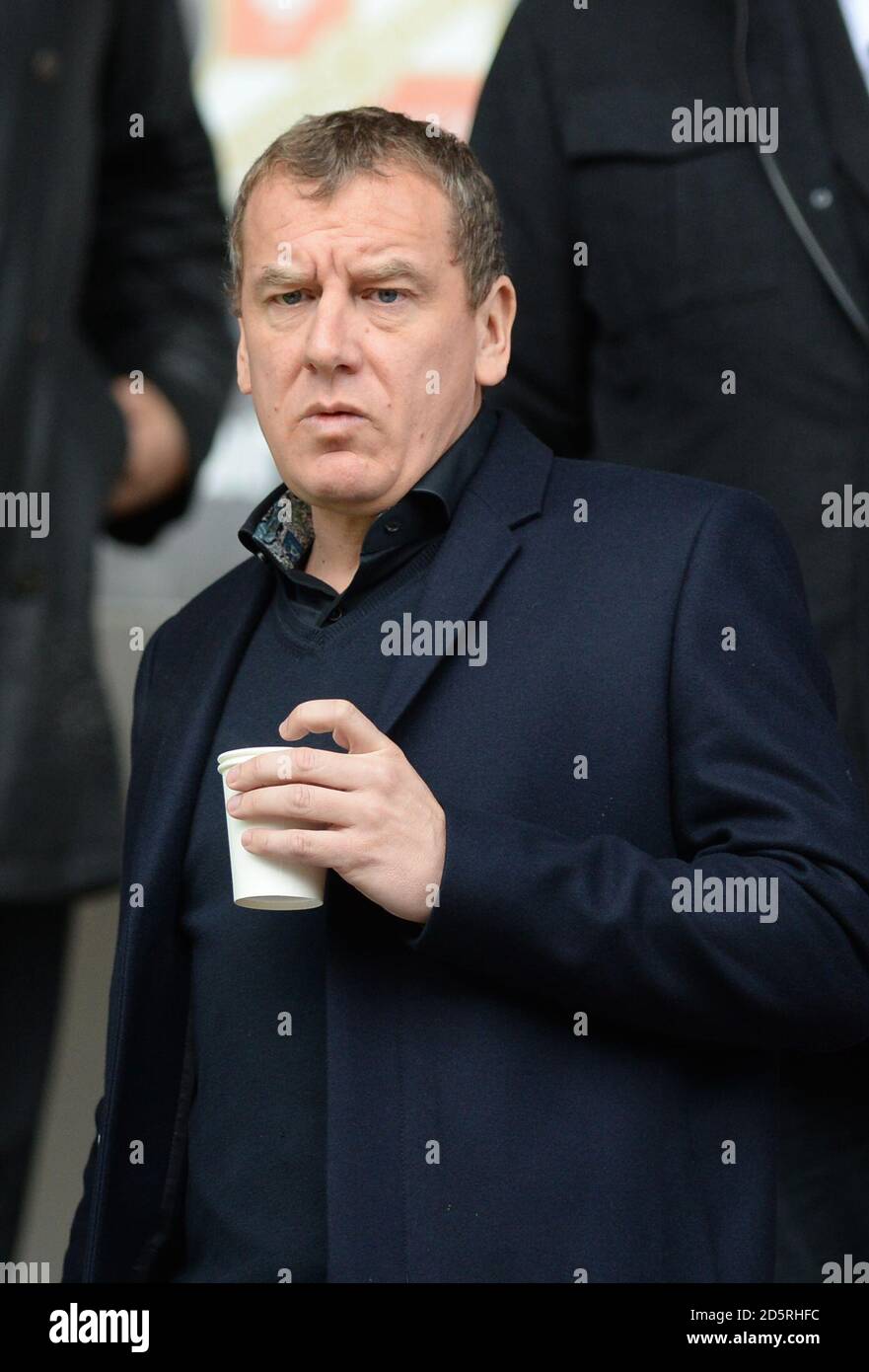 Swindon Town chairman Lee Power in the stands Stock Photo - Alamy