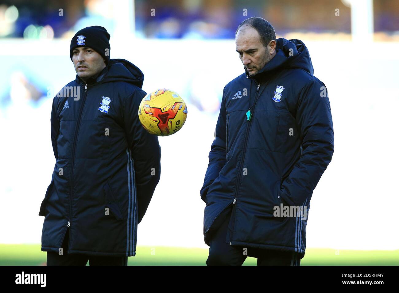Birmingham City Video Analyst Sebastiano Porcu (left) and First Team ...