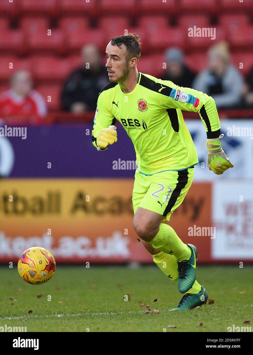 Fleetwood Town goalkeeper Alex Cairns Stock Photo - Alamy