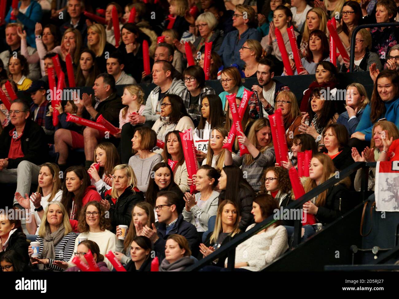 England netball fans in the stands Stock Photo - Alamy