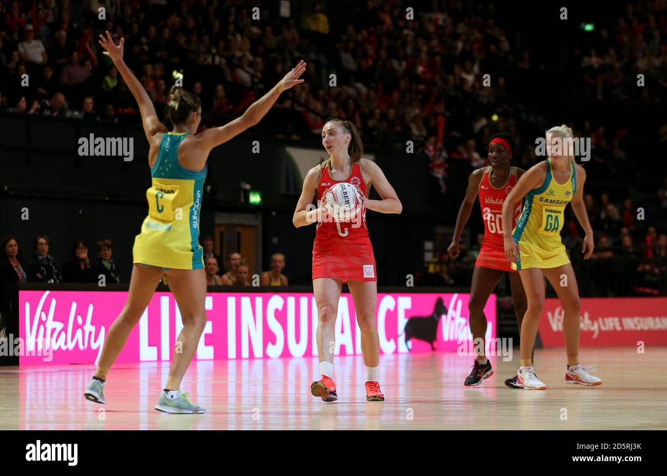 England's Jade Clarke in action against Australia Stock Photo - Alamy