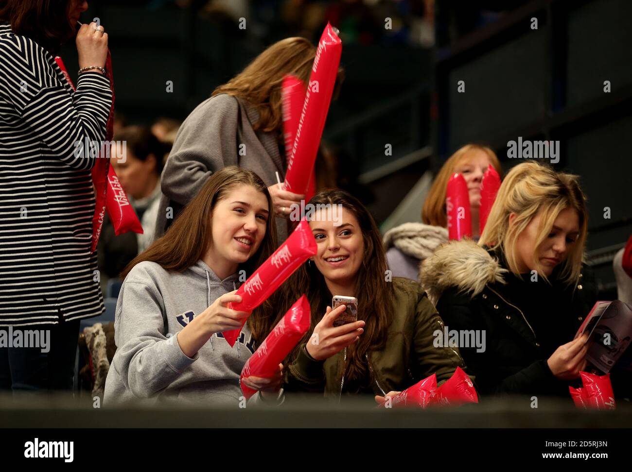 England netball fans in the stands Stock Photo - Alamy