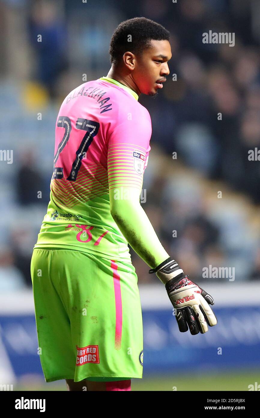 Wycombe Wanderers goalkeeper Jamal Blackman Stock Photo - Alamy