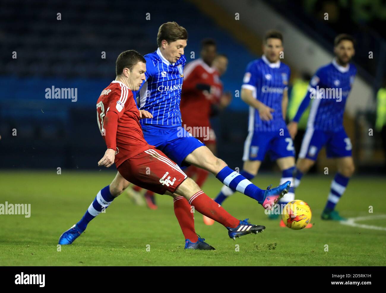 Football hits the cross bar hi-res stock photography and images - Alamy