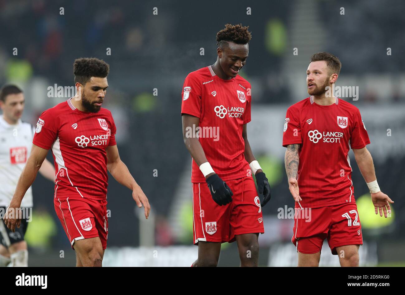 Bristol City's (L-R) Scott Golbourne, Tammy Abraham and Matty Taylor ...