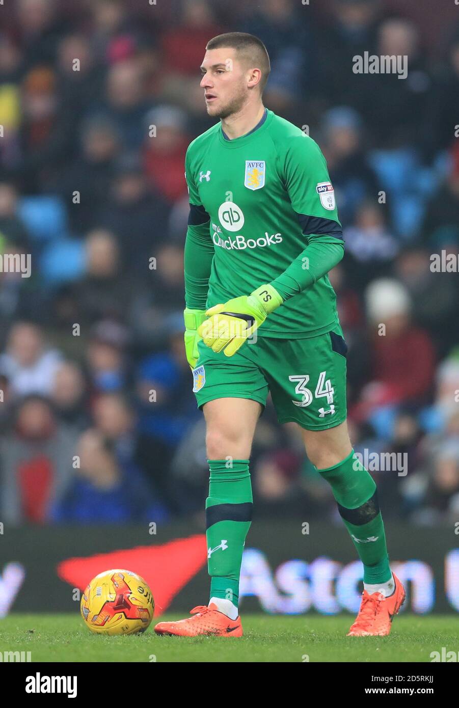 Aston Villa goalkeeper Sam Johnstone Stock Photo - Alamy