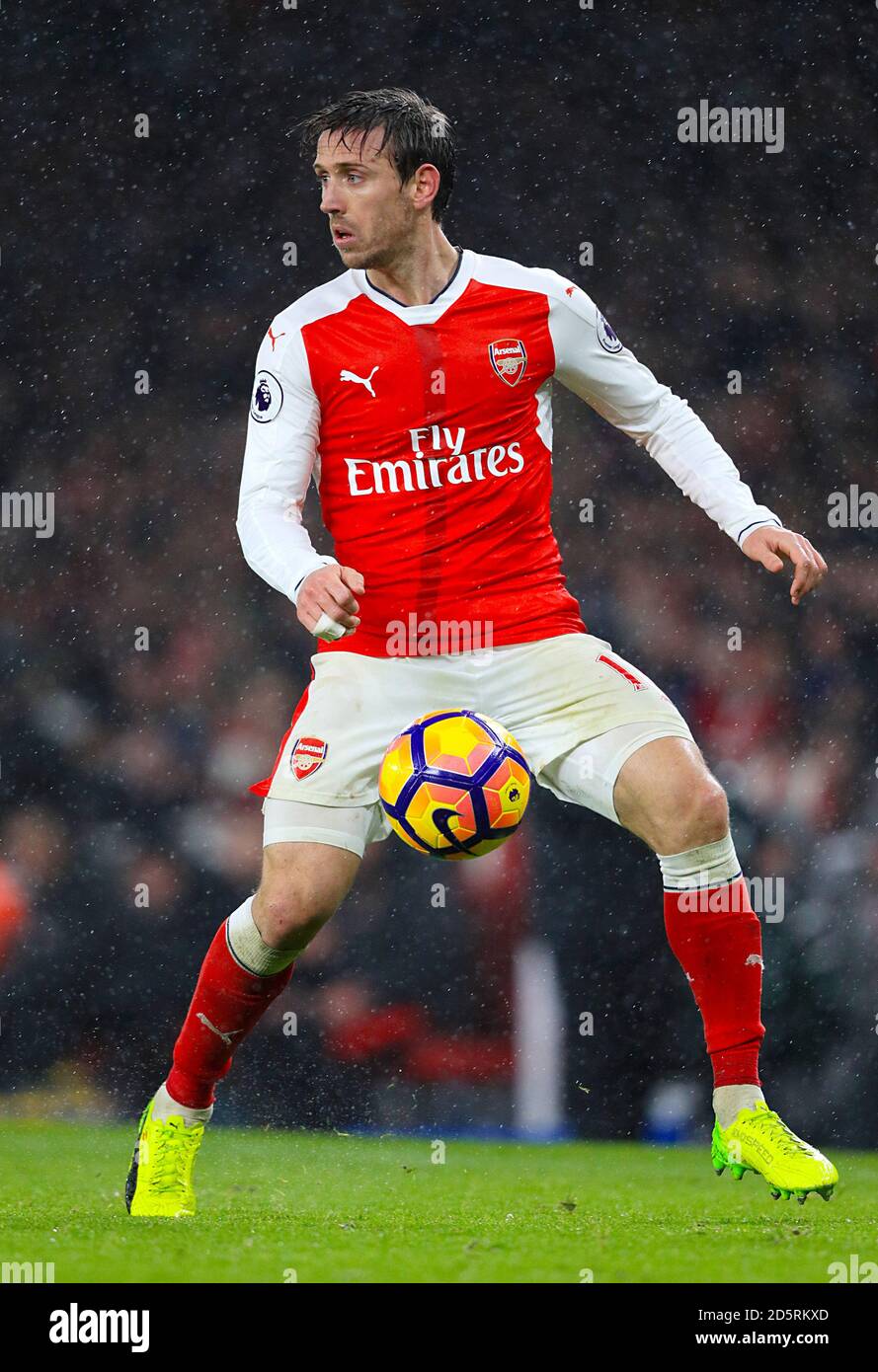 Nacho Monreal, Arsenal Stock Photo - Alamy