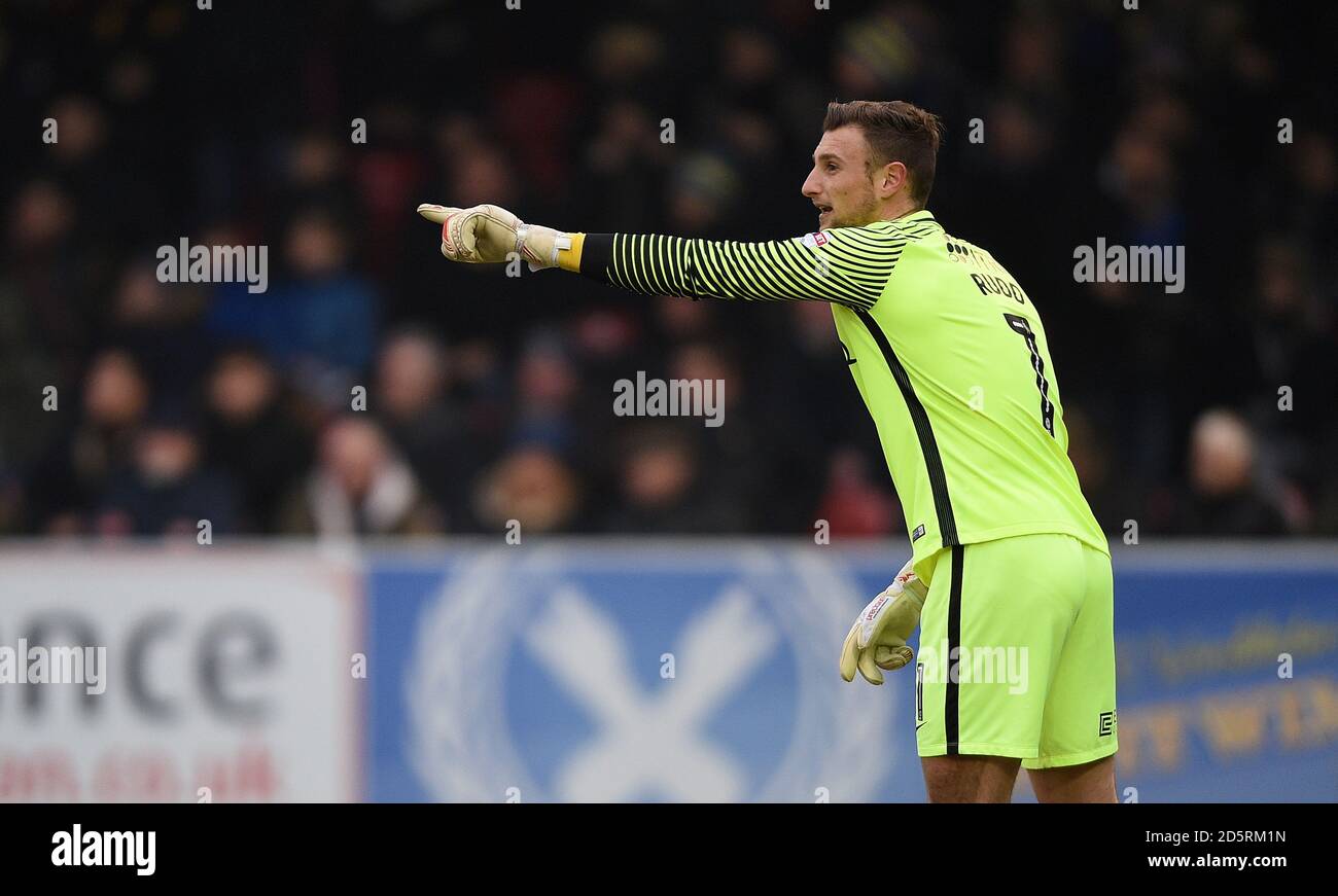 Charlton Athletic goalkeeper Declan Rudd Stock Photo - Alamy