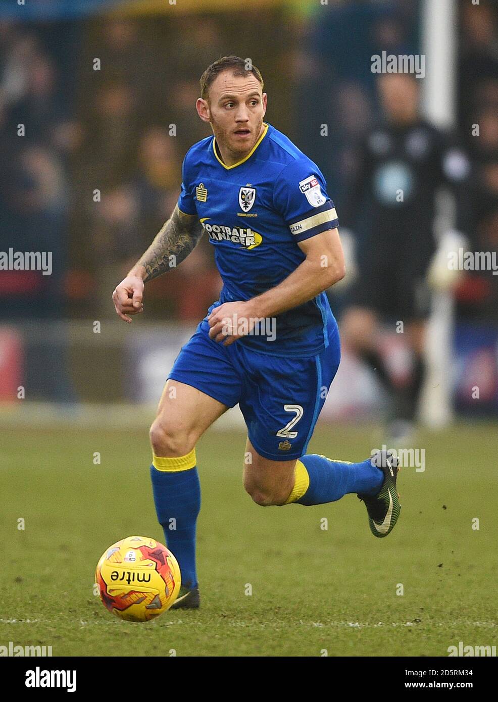 AFC Wimbledon's Barry Fuller Stock Photo - Alamy