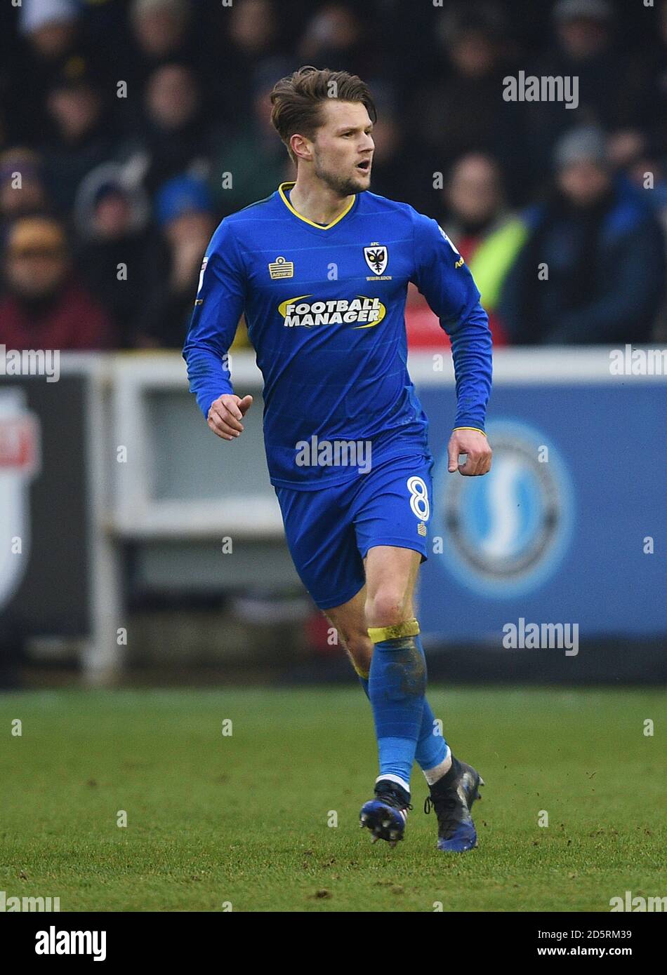 AFC Wimbledon's Jake Reeves Stock Photo - Alamy