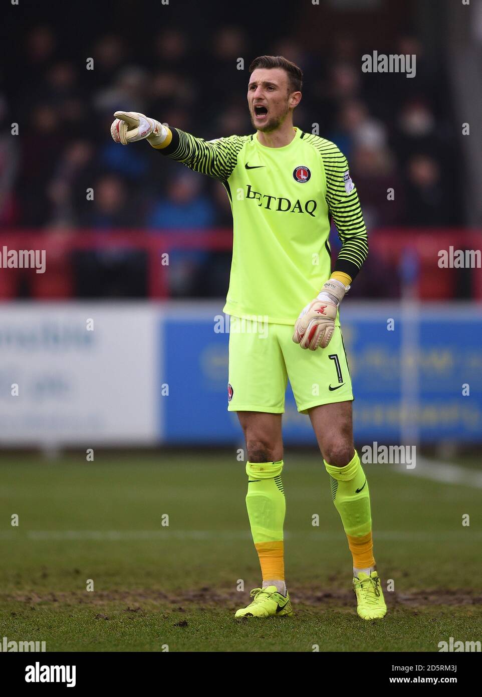 Charlton Athletic goalkeeper Declan Rudd Stock Photo - Alamy