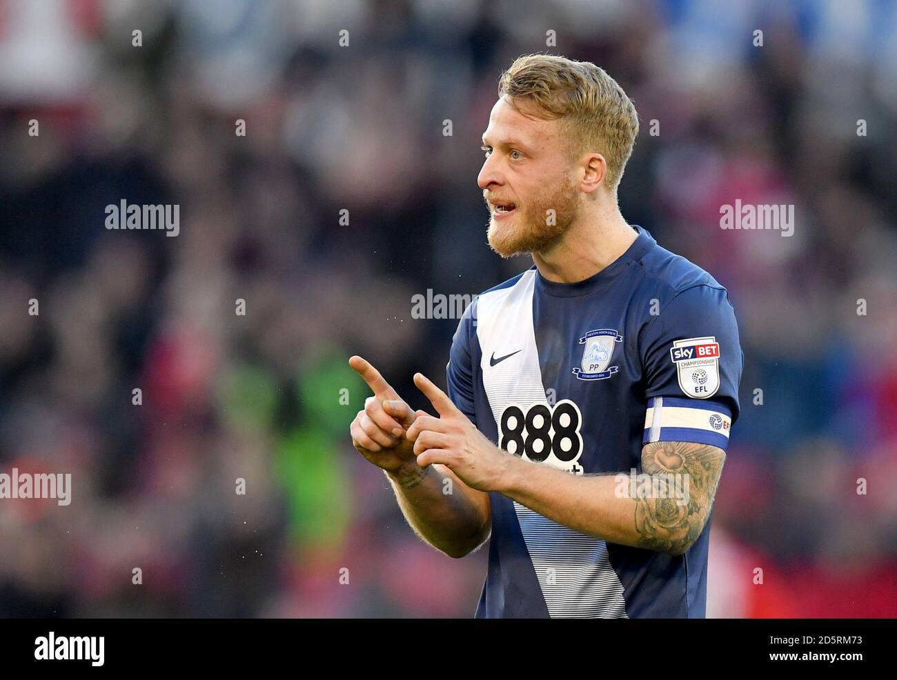 Preston North End's Tom Clarke Stock Photo - Alamy