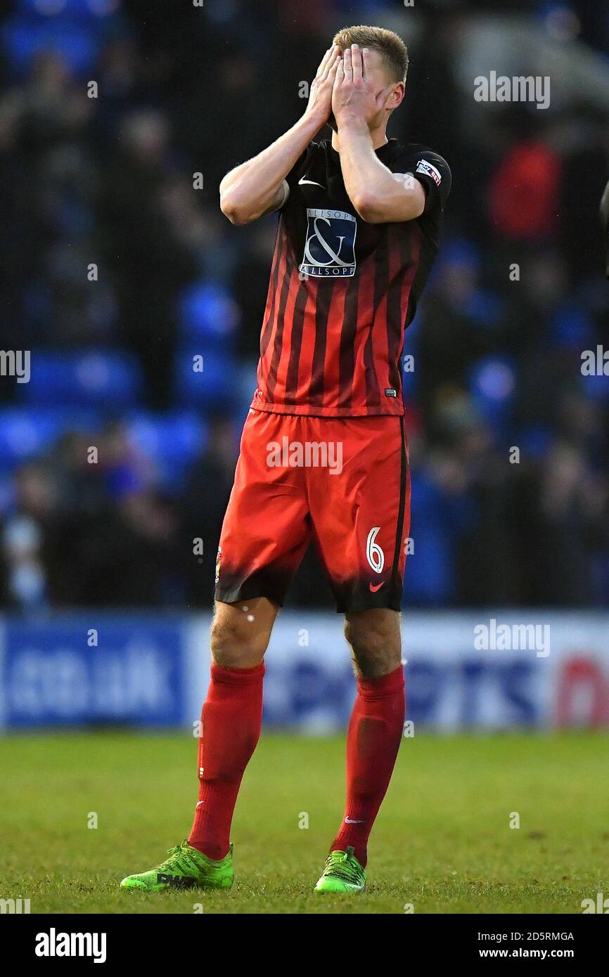 Coventry City's Andy Rose dejected at the final whistle Stock Photo - Alamy