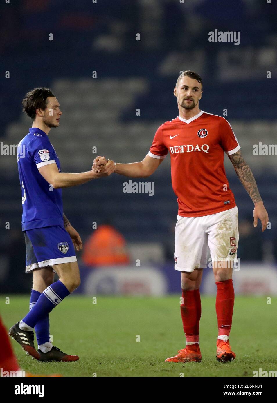 Charlton Athletic's Patrick Bauer Stock Photo - Alamy