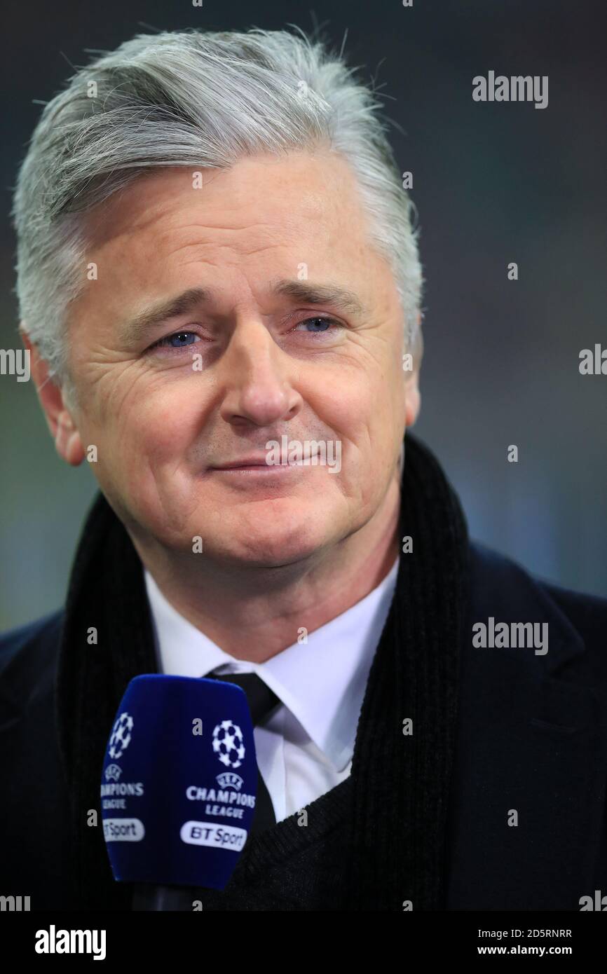 BT Sport presenter Des Kelly Stock Photo - Alamy