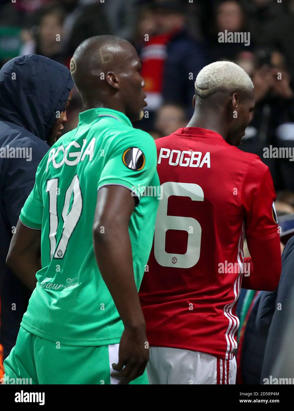 Manchester United's Paul Pogba (right) and brother Saint-Etienne's ...