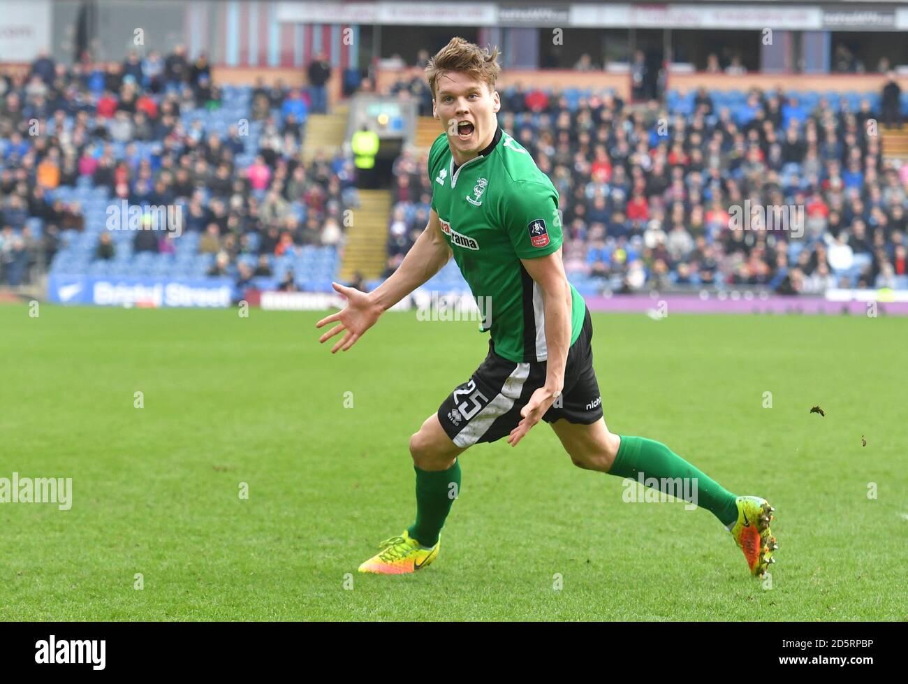Lincoln citys sean raggett celebrates scoring hi-res stock photography ...