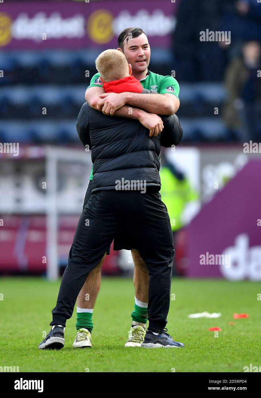 Lincoln City's Matt Rhead celebrates after the final whistle Stock ...