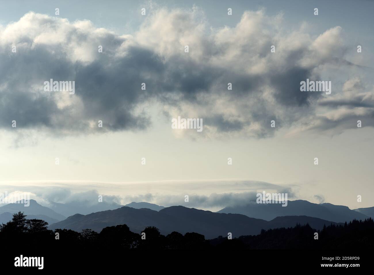 Looking across Lake Windermere from Ambleside waterfront Stock Photo ...