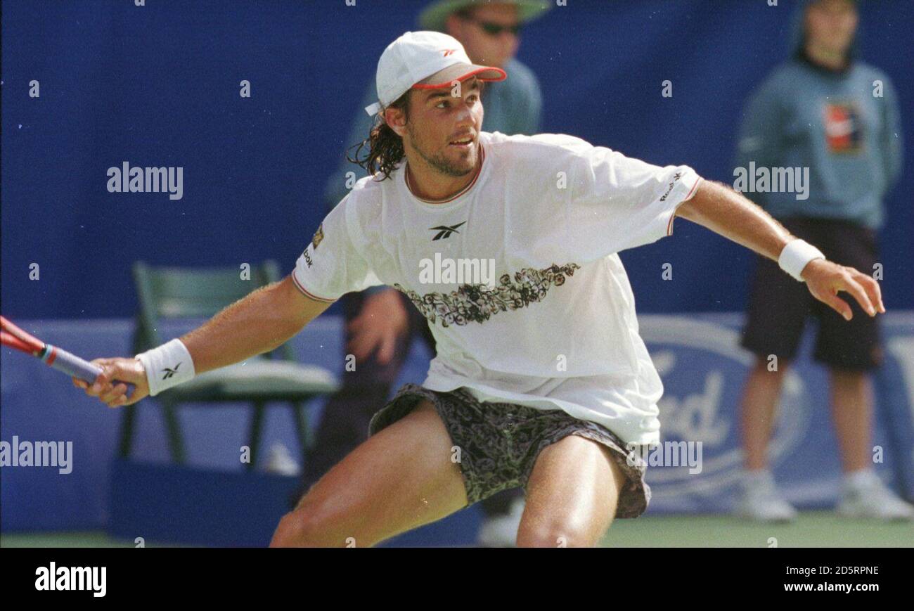 Australia's Pat Rafter against Germany's Oliver Gross. Rafter won 6-2 ...