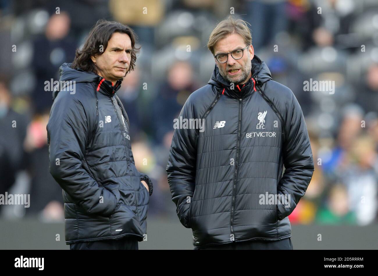 Liverpool assistant manager Zeljko Buvac (left) with manager Jurgen ...