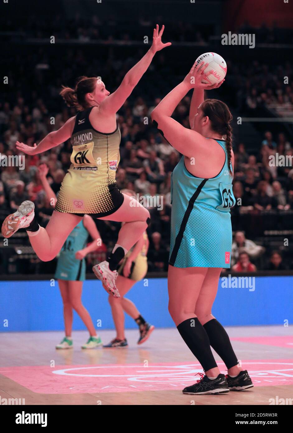 General view of action between Surrey Storm's and Manchester Thunder ...