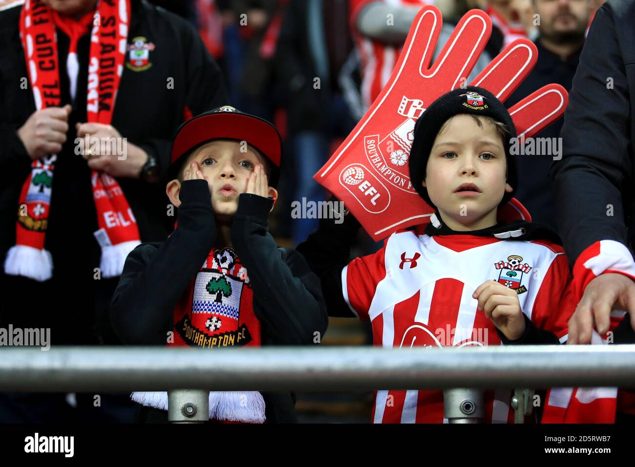 Young football fans in the stands hi-res stock photography and images ...