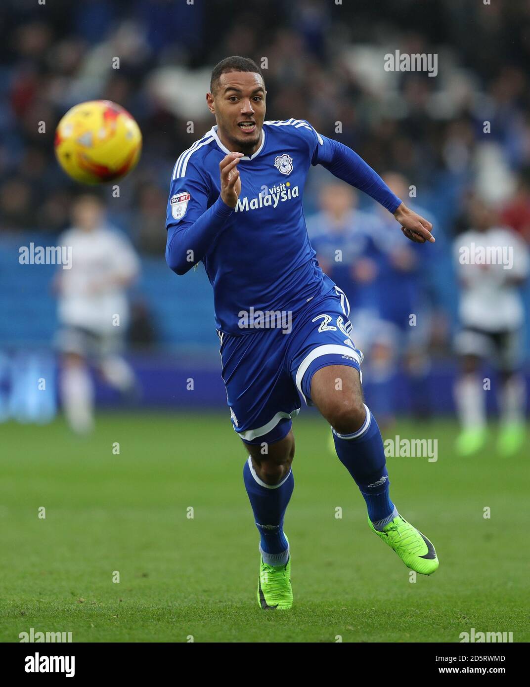Cardiff City's Kenneth Zohore Stock Photo - Alamy