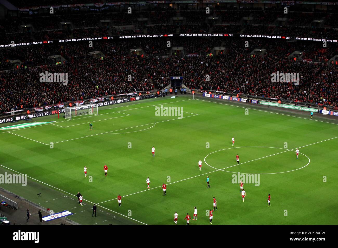 A general view of Wembley Stadium during the EFL Cup Final Stock Photo ...