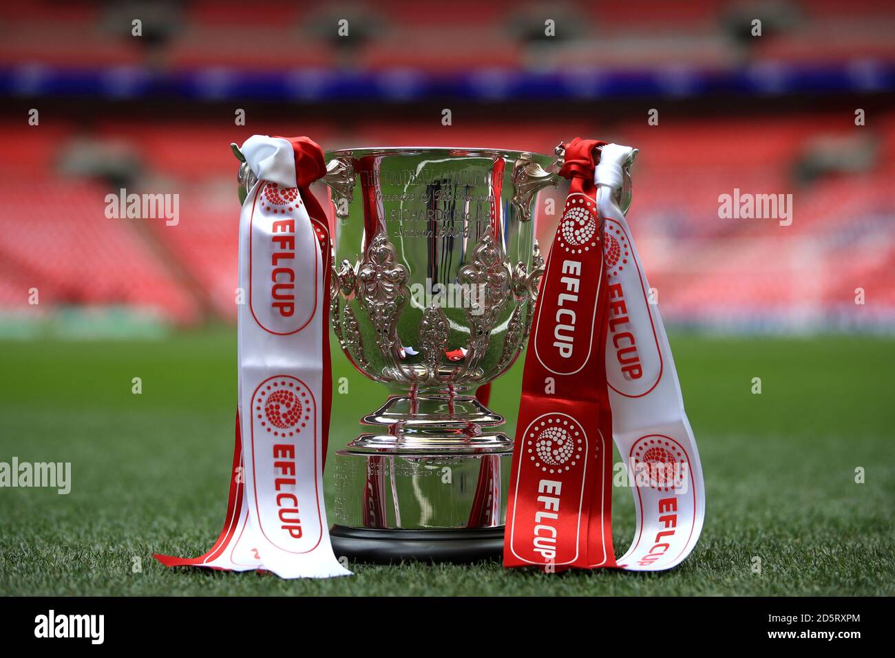 A general view of the EFL Trophy before the EFL Cup Final between ...