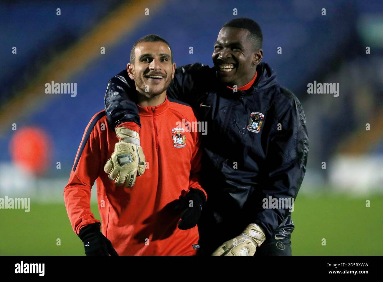 Coventry City's Marcus Tudgay (left) and goalkeeper Reice Charles-Cook ...