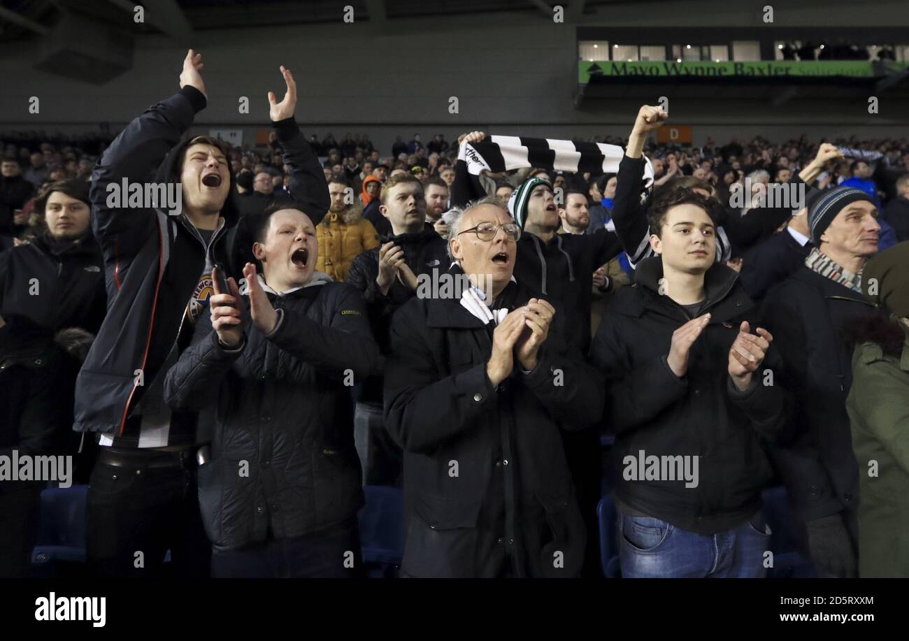 Newcastle United Fans In The Stands High Resolution Stock Photography ...
