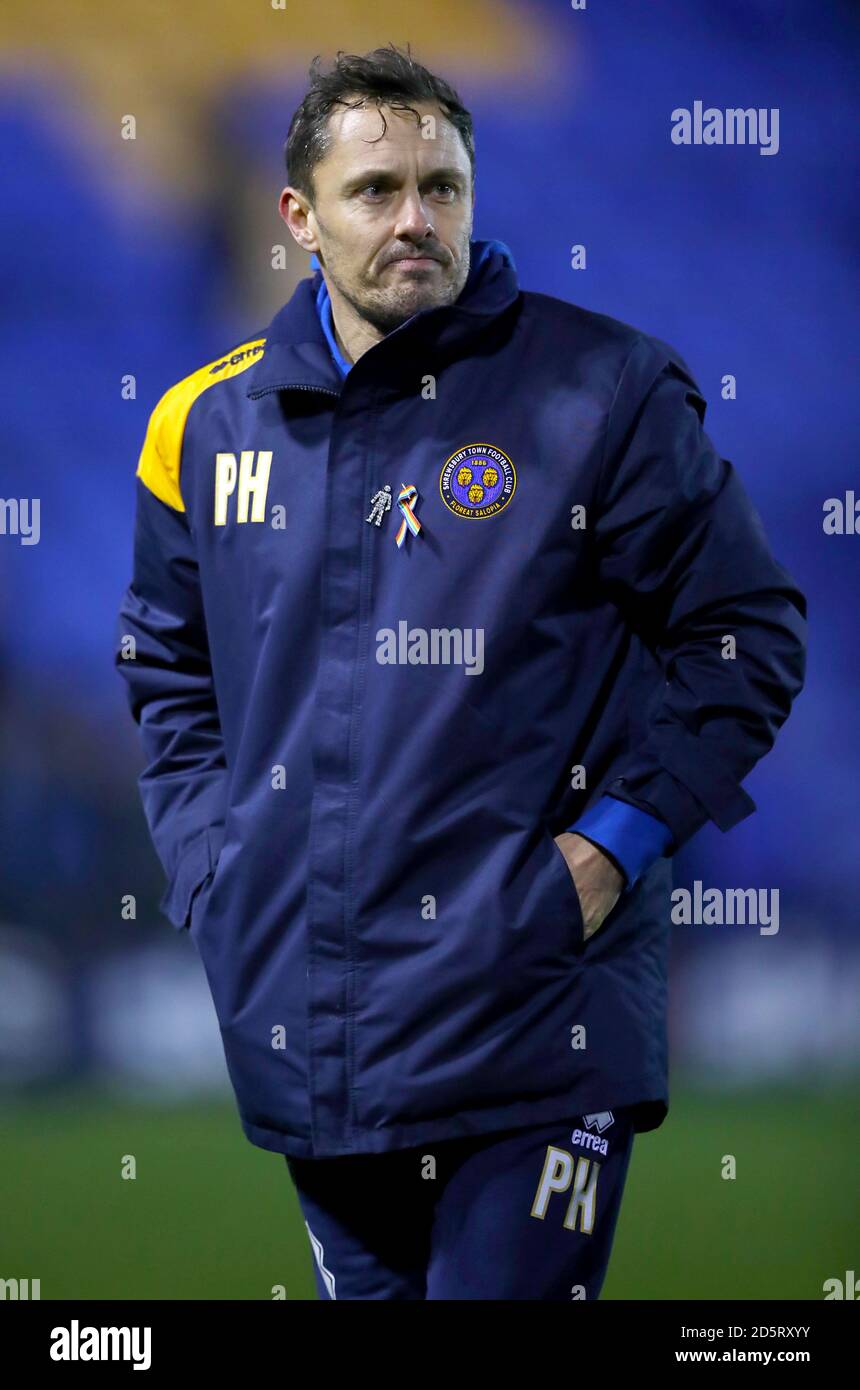 Shrewsbury Town Manager Paul Hurst Stock Photo - Alamy