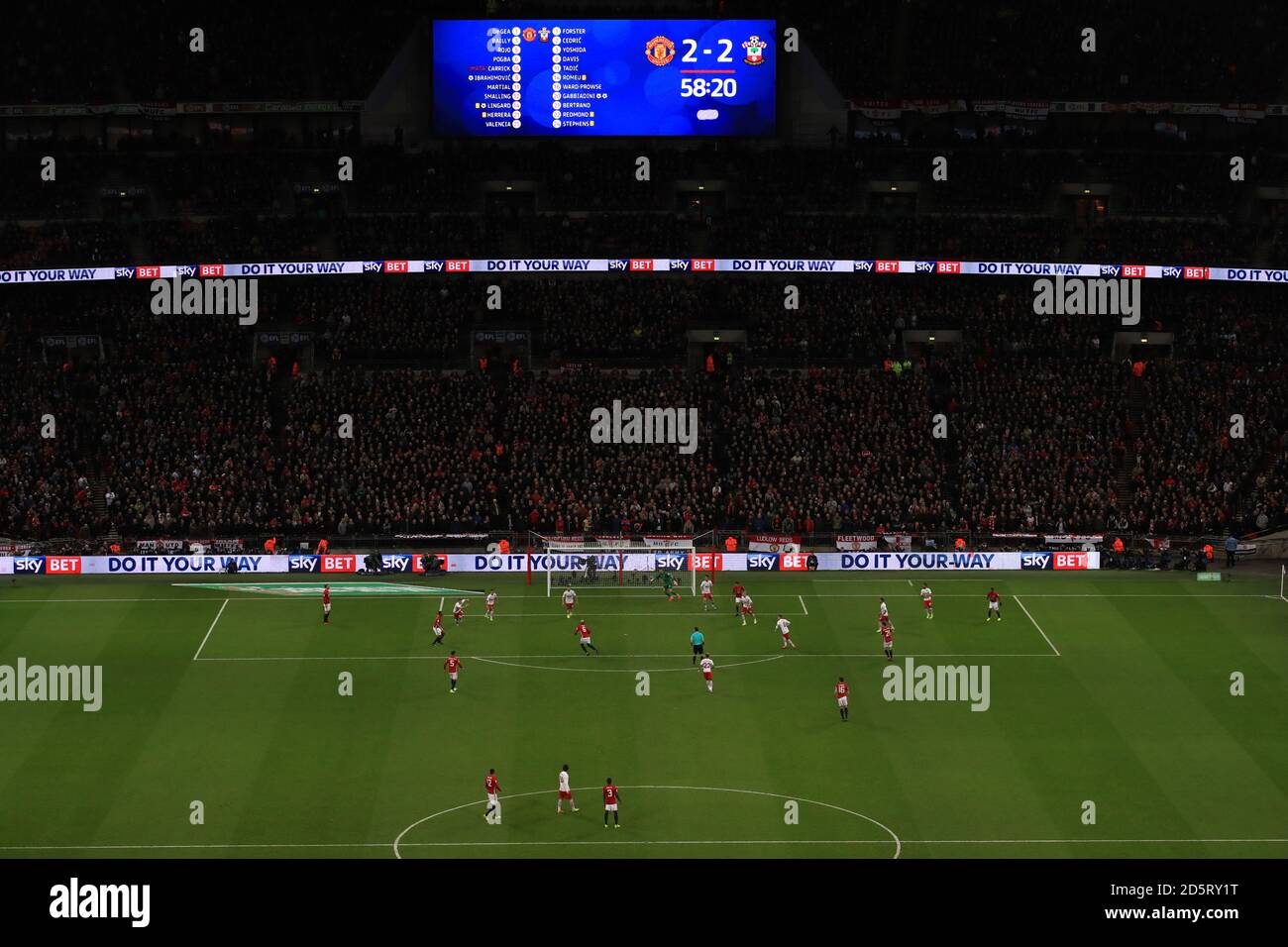 Football xxxx brand branding advert advertising gv general view hi-res ...