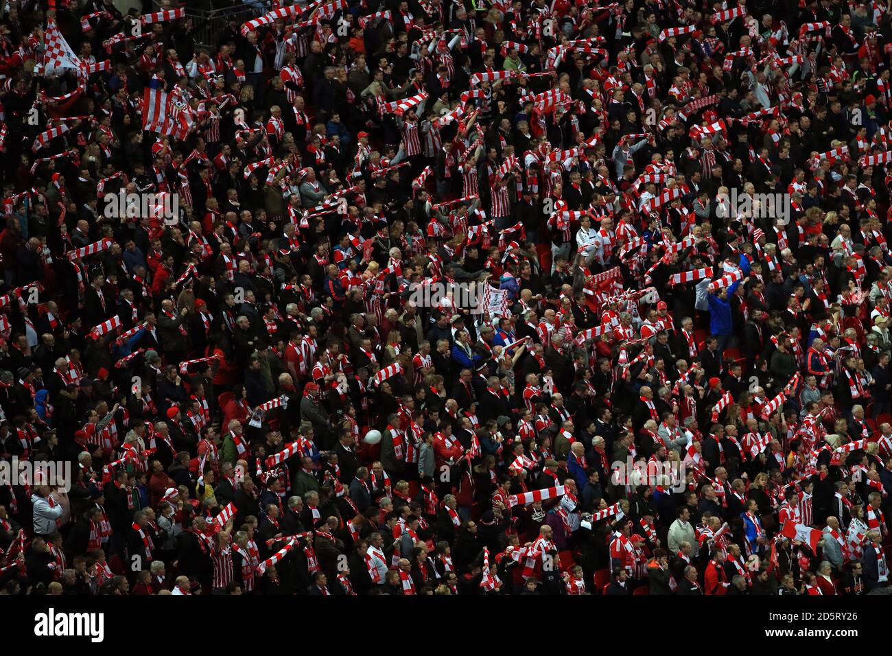 Football soccer gv general view supporters crowd hi-res stock ...