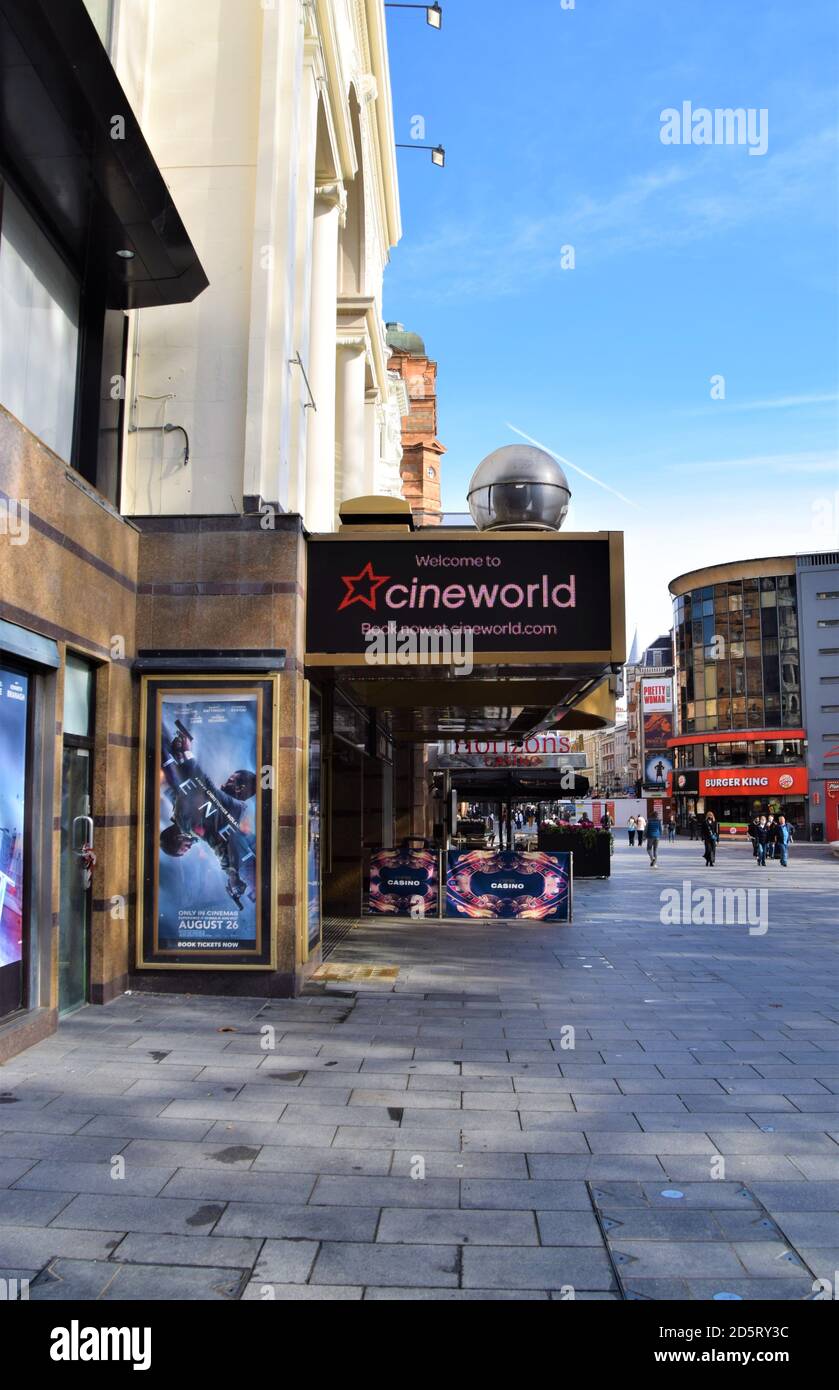 Cineworld Empire Cinema, Leicester Square, London. Cineworld recently ...