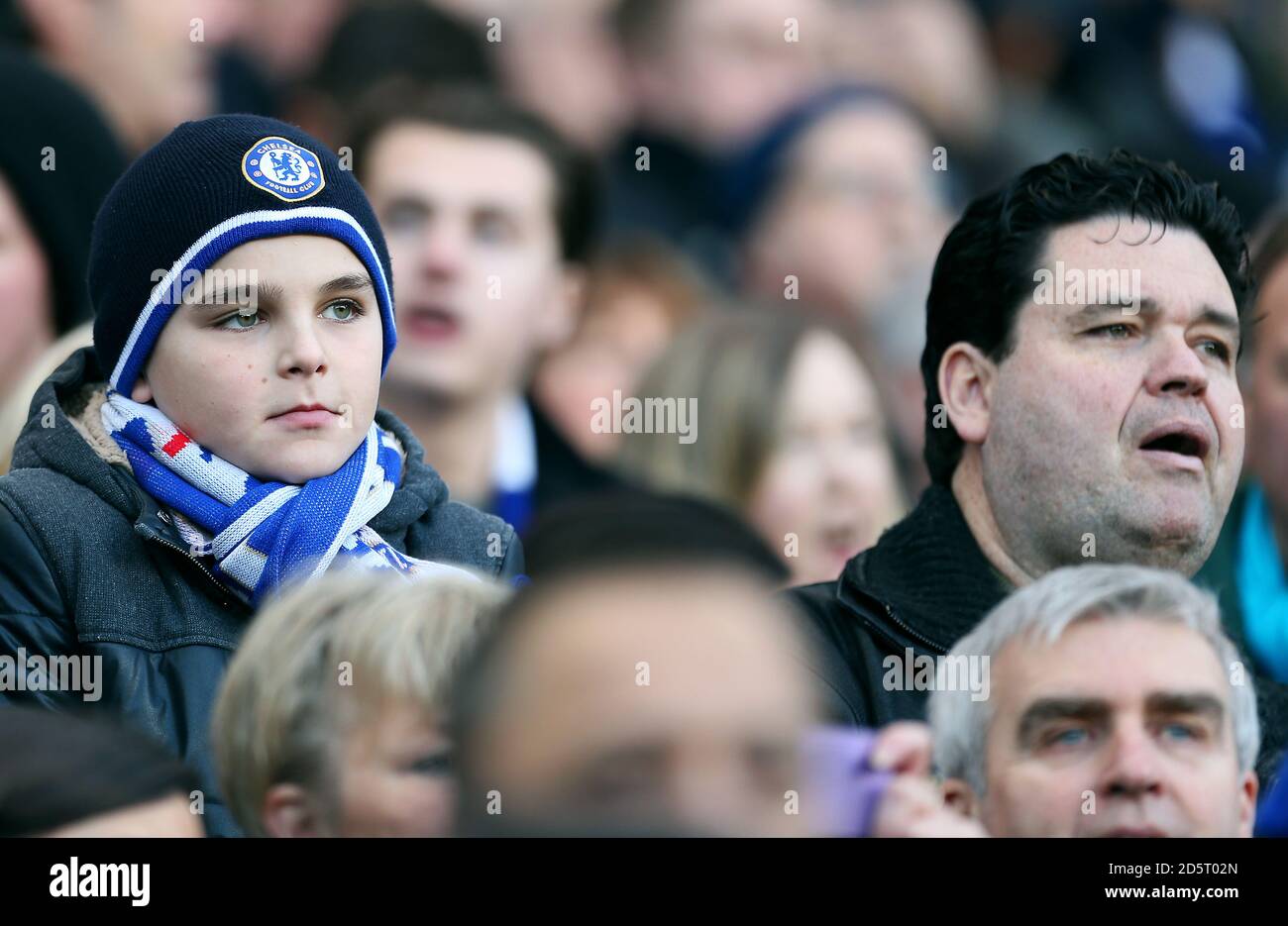 Chelsea fan in the stands hi-res stock photography and images - Alamy