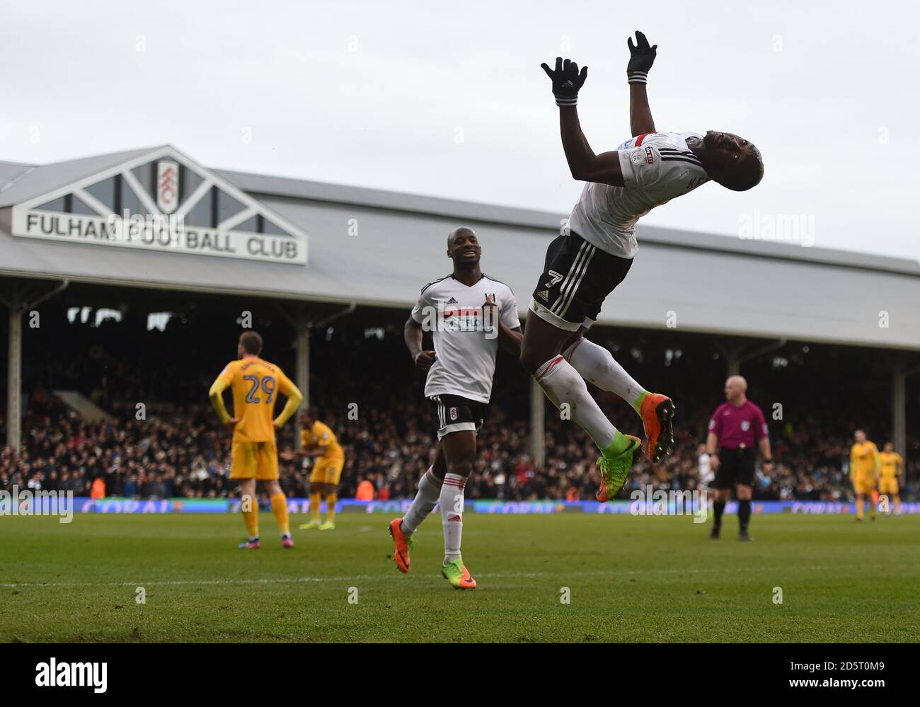 Fulham's Neeskens Kebano celebrates scoring their third goal Stock ...