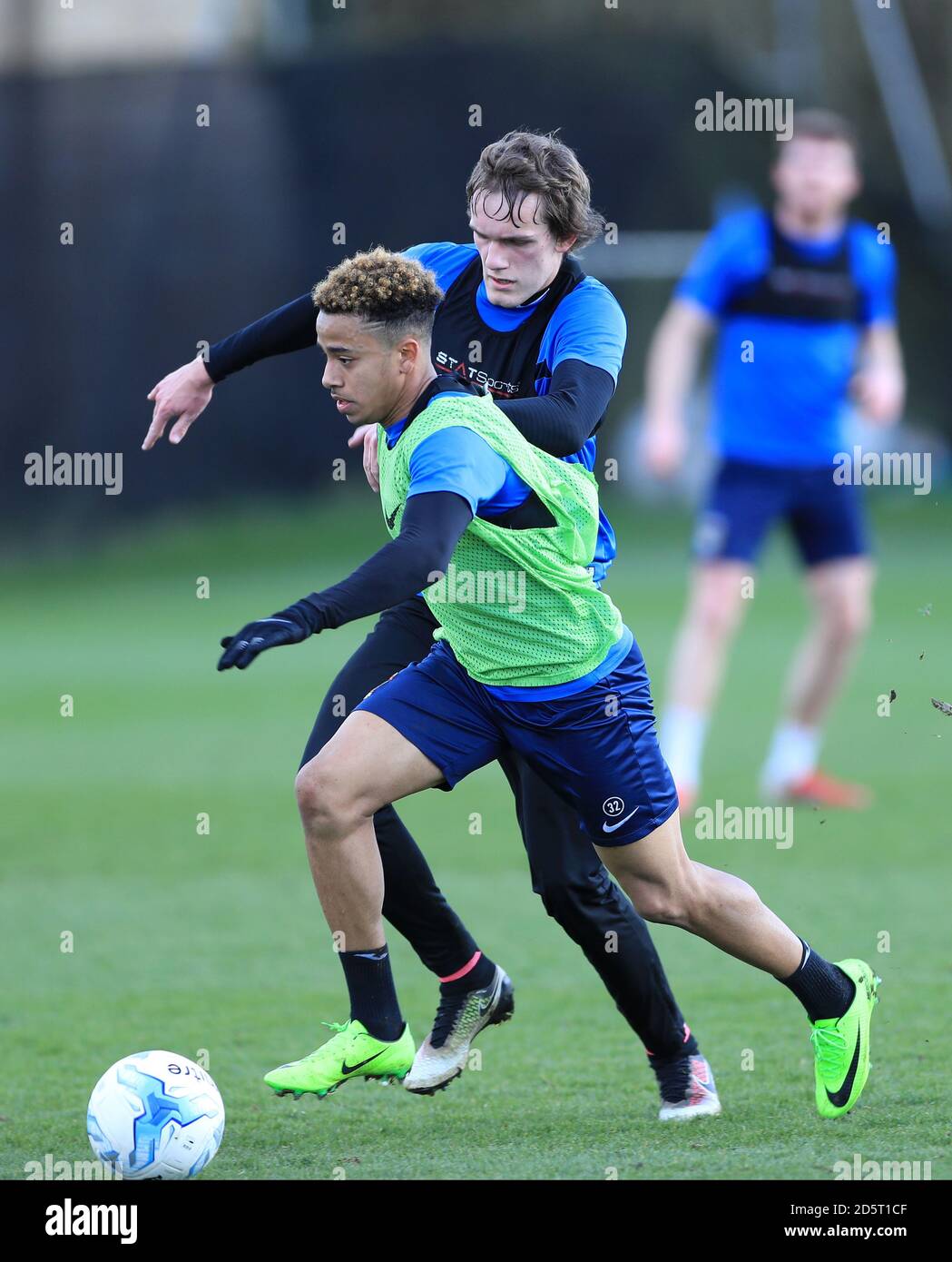 Coventry City's Kyle Spence (left) and Callum Maycock during a training ...