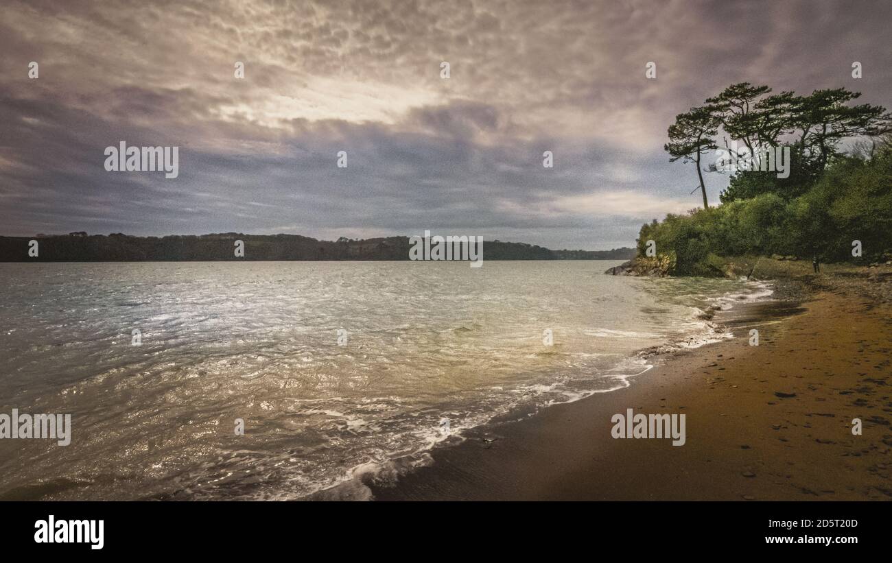 Grebe beach, Helford river, Cornwall, England Stock Photo - Alamy