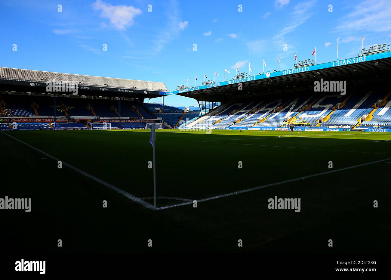 General view of the pitch at Hillsborough Stock Photo - Alamy